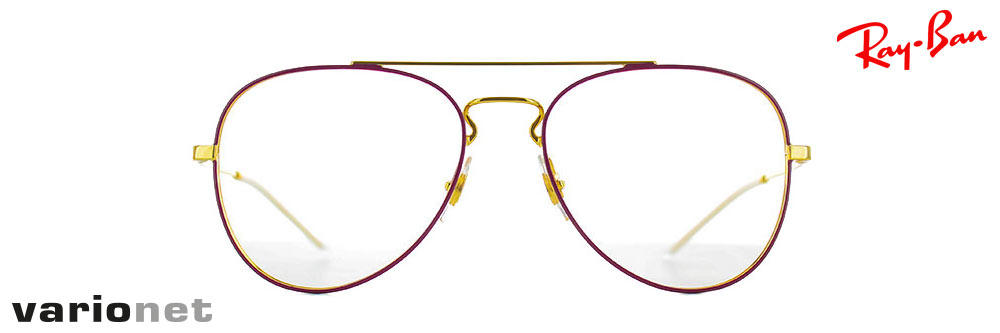 Ray-Ban RB6413 Gold Violet Glasses rayban aviator screen glasses ...